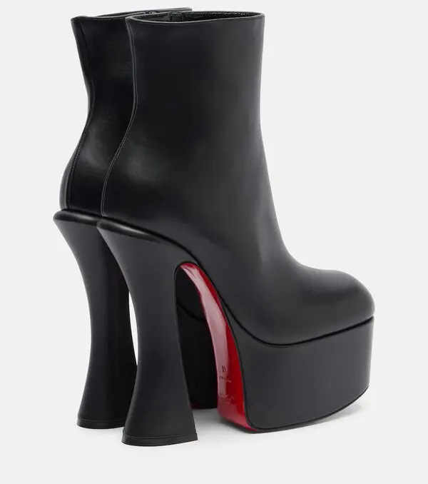 CHRISTIAN LOUBOUTIN Aquabootie 160 Leather Platform Ankle Boots