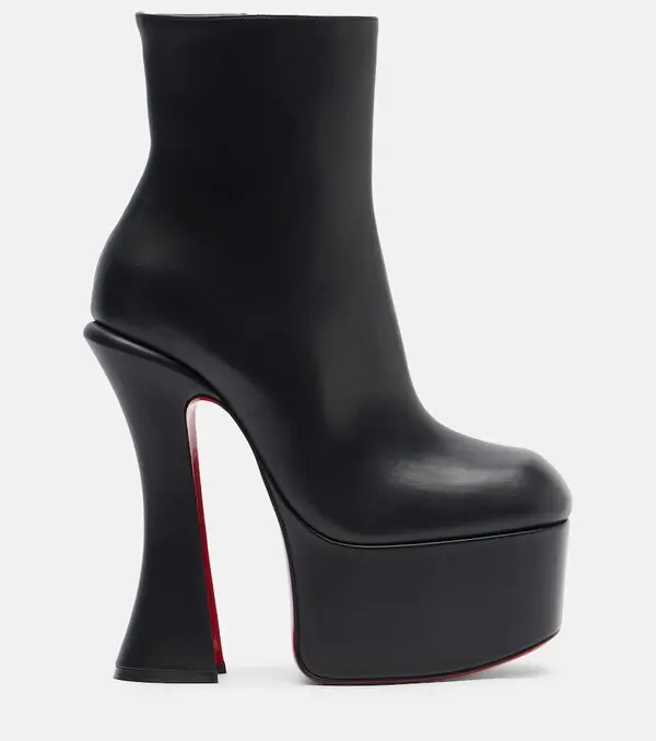 CHRISTIAN LOUBOUTIN Aquabootie 160 Leather Platform Ankle Boots