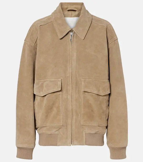 Citizens Of Humanity Vivienne Suede Blouson Jacket - Beige