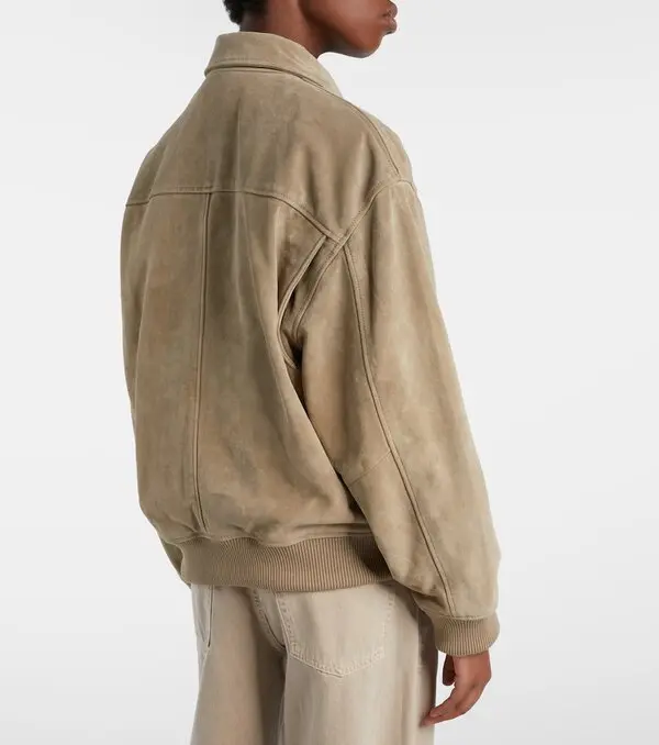 Citizens Of Humanity Vivienne Suede Blouson Jacket - Beige