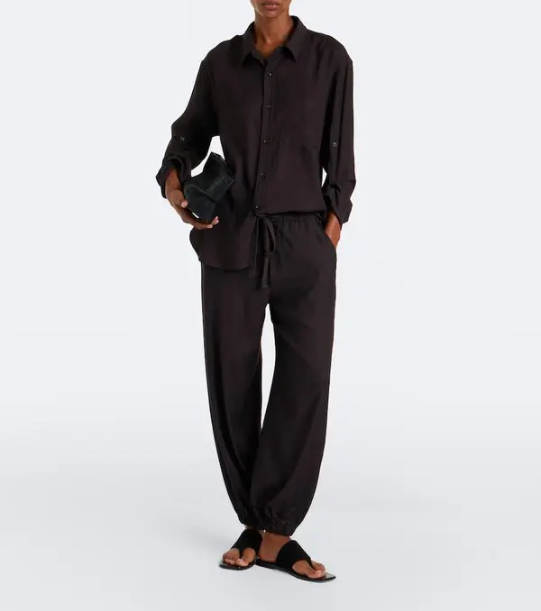 Citizens Of Humanity Bubble Twill Tapered Pants - Brown