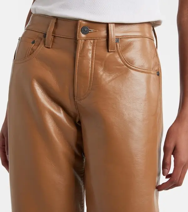 Citizens Of Humanity Faye Cropped Straight Pants - Brown