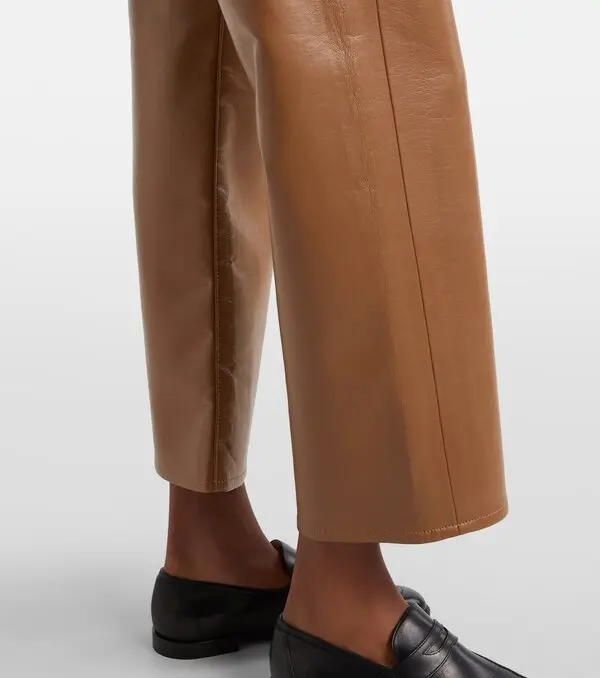 Citizens Of Humanity Faye Cropped Straight Pants - Brown