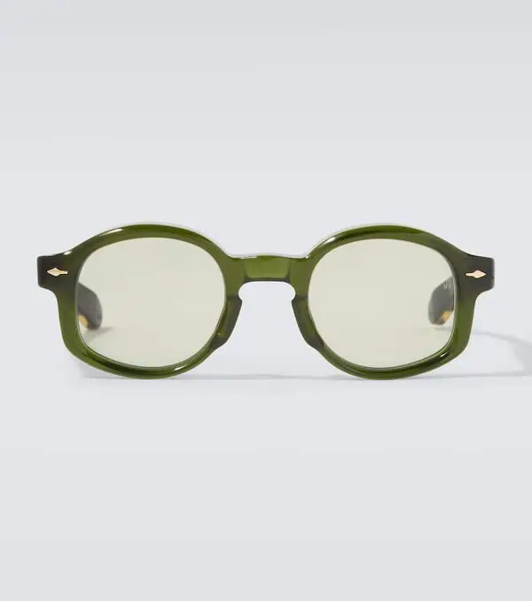 JACQUES MARIE MAGE Petrus Round Sunglasses - Green