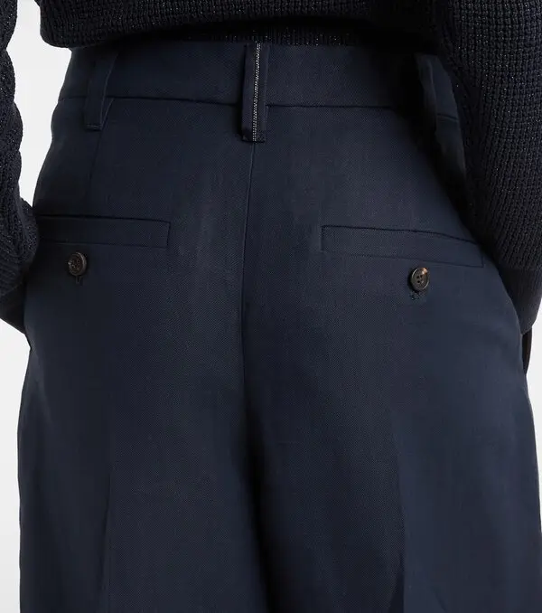 Brunello Cucinelli Monili Twill Bermuda Shorts