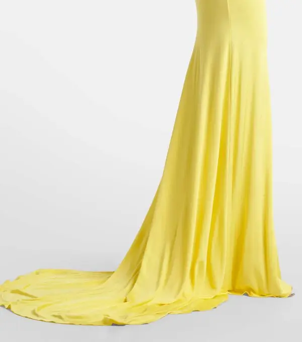 David Koma Embellished Jersey Gown