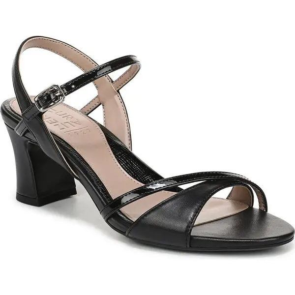 Naturalizer Trey Ankle Strap Sandal - Black
