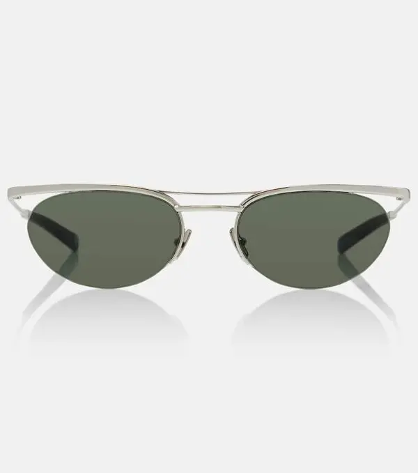 Saint Laurent Sl 862 Oval Sunglasses - Silver