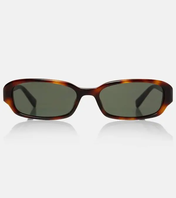 Saint Laurent Sl 872 Erin Rectangle Sunglasses - Brown