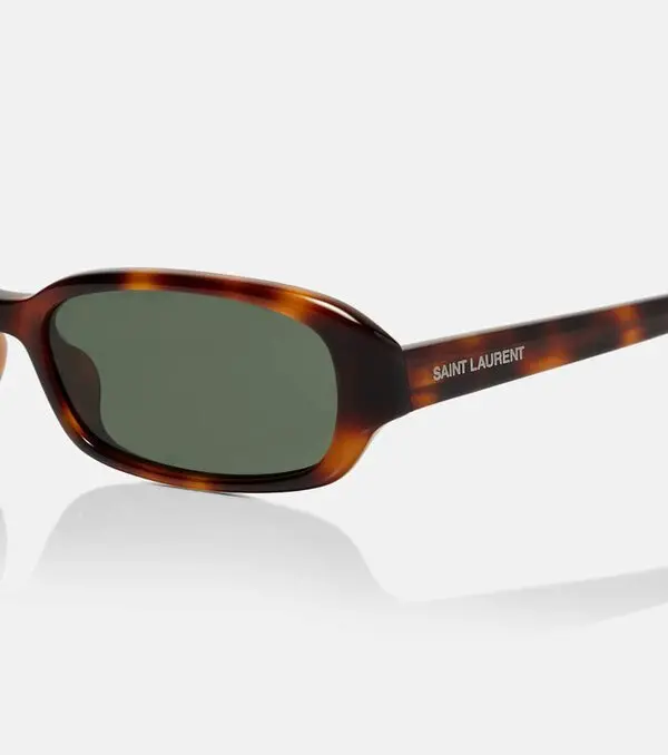 Saint Laurent Sl 872 Erin Rectangle Sunglasses - Brown