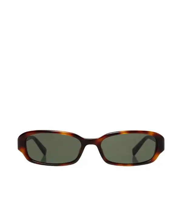 Saint Laurent Sl 872 Erin Rectangle Sunglasses - Brown