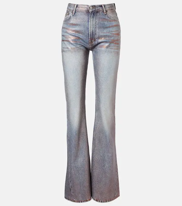 Acne Studios Coated Bootcut Jeans