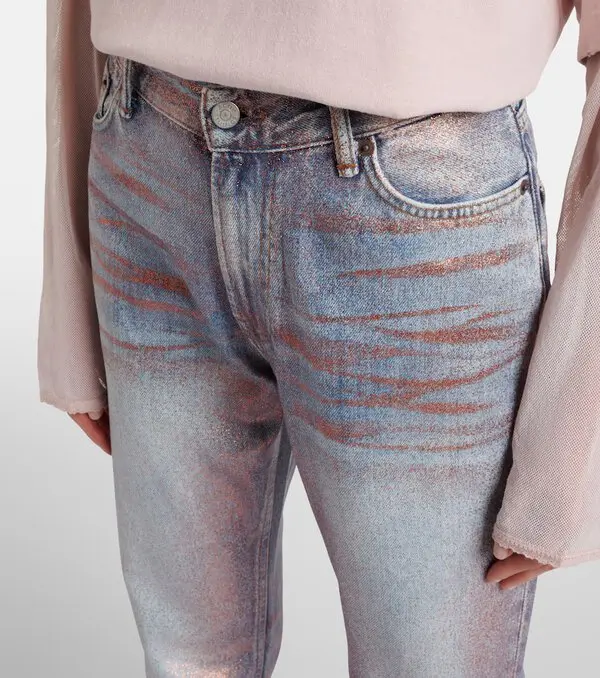 Acne Studios Coated Bootcut Jeans