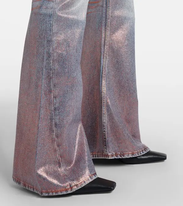 Acne Studios Coated Bootcut Jeans