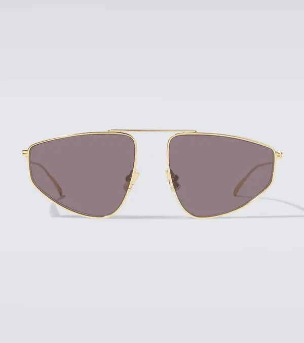 Bottega Veneta Aviator Sunglasses - Gold