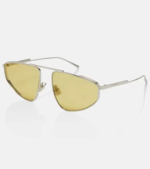 Bottega Veneta Light Ribbon Aviator Sunglasses