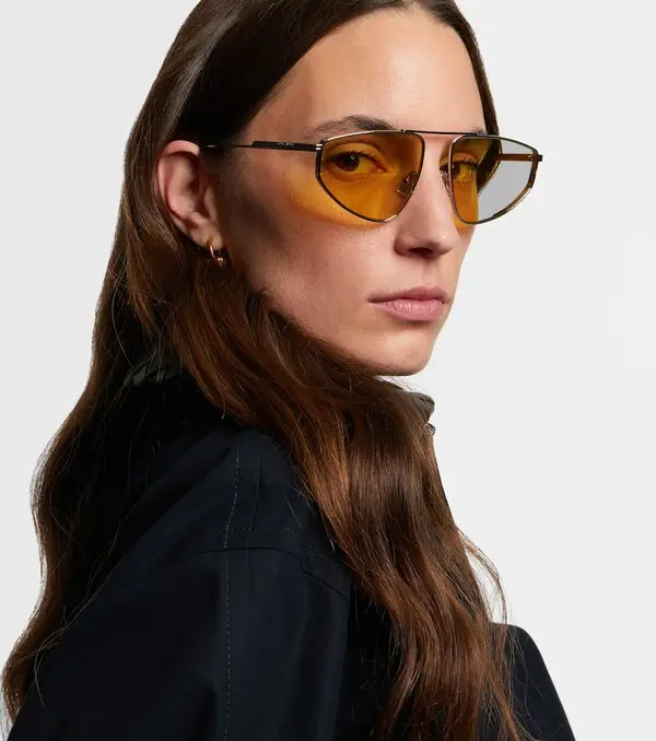 Bottega Veneta Light Ribbon Aviator Sunglasses