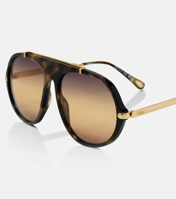 Chloé Aly Combi Aviator Sunglasses