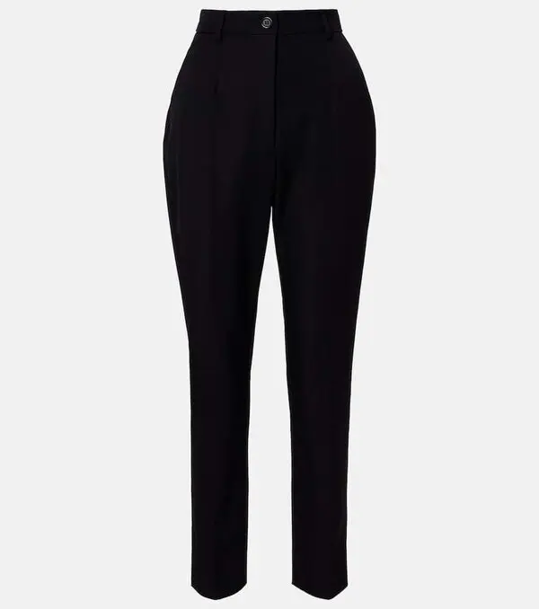 Dolce & Gabbana Virgin Wool Tapered Trousers