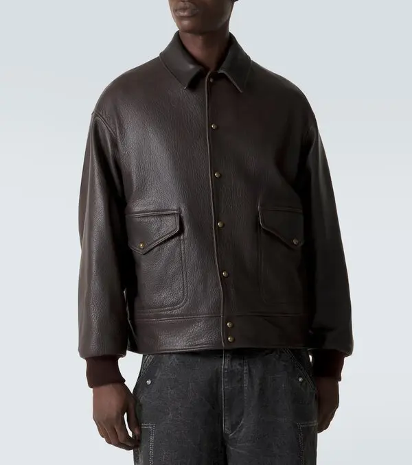 A.PRESSE A-1 Leather Blouson Jacket