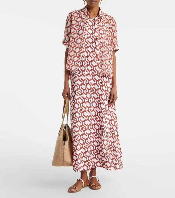 Max Mara Printed Midi Dress