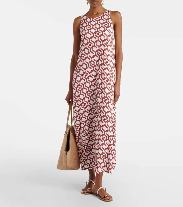 Max Mara Printed Midi Dress