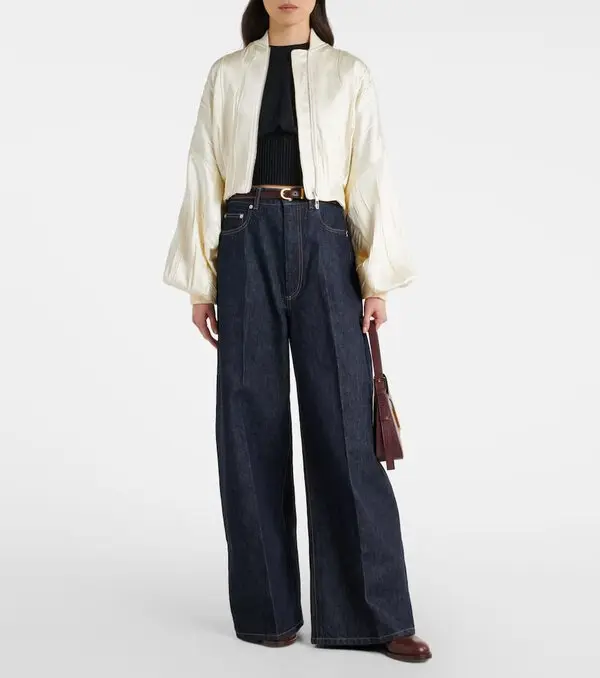 Sportmax Zorro Cropped Bomber Jacket