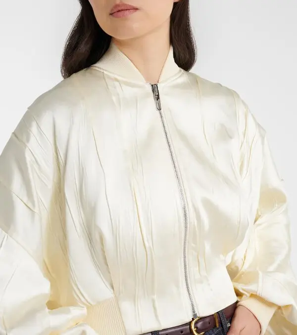 Sportmax Zorro Cropped Bomber Jacket