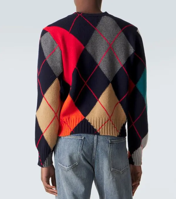 JW Anderson Argyle Wool Sweater