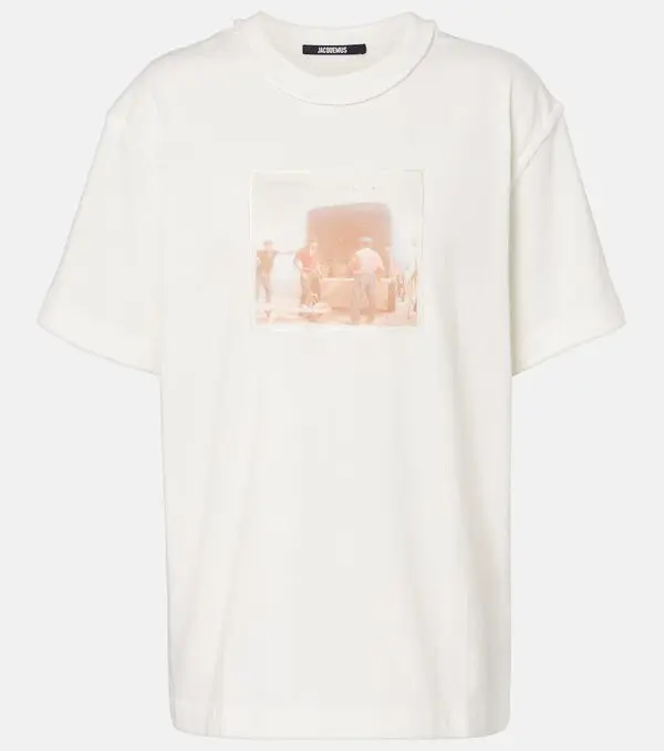 Jacquemus Paysan Printed Cotton Jersey T-shirt - White