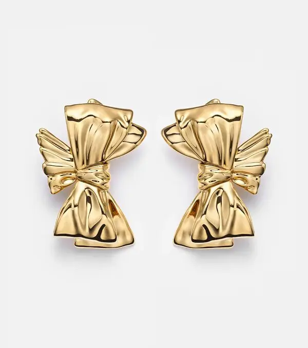 JENNIFER FISHER Bow Plated Earrings - Gold