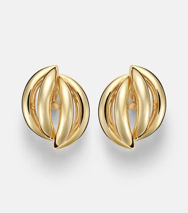 JENNIFER FISHER Abstract Line Clip-on Earrings - Gold
