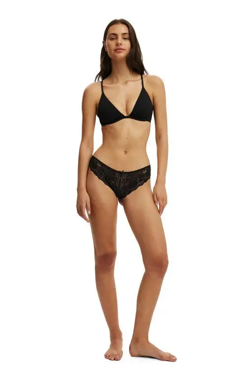 Cotton:on Body Bestee Plunge Bra - Black