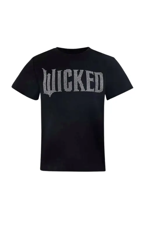 LOLA + THE BOYS Wicked Crystal Tee - Black