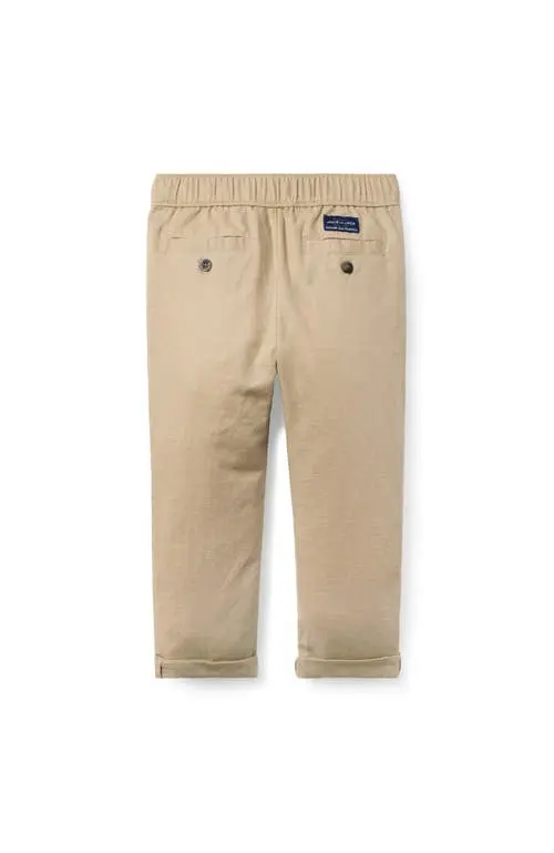 Janie And Jack Linen-cotton Cuffed Pant
