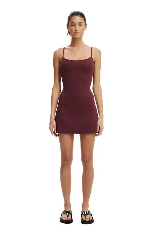 COTTON ON Hold Me Mini Skort Dress - Sour Cherry