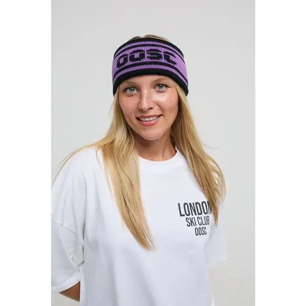OOSC Après Headband - Black And Purple