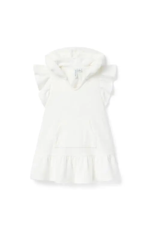 Janie And Jack Hooded Terry Swim Cover-up - White