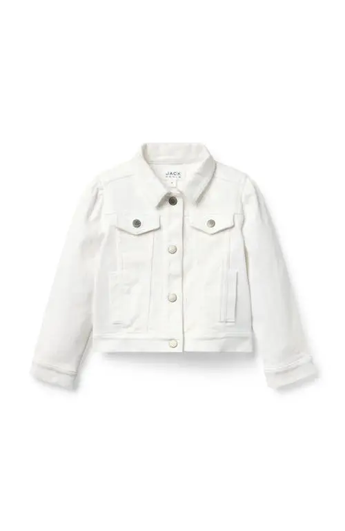 Janie And Jack Denim Puff Sleeve Jacket