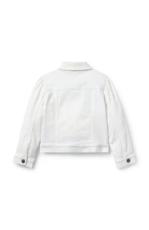 Janie And Jack Denim Puff Sleeve Jacket