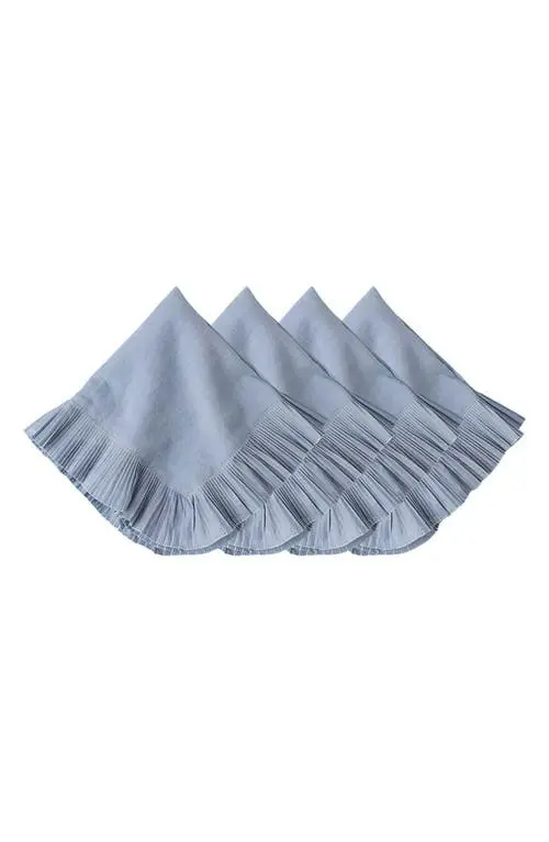 JULISKA Mademoiselle Set Of 4 Cotton & Linen Napkins - Chambray
