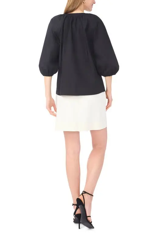 Vince Camuto Raglan Puff-sleeve Top