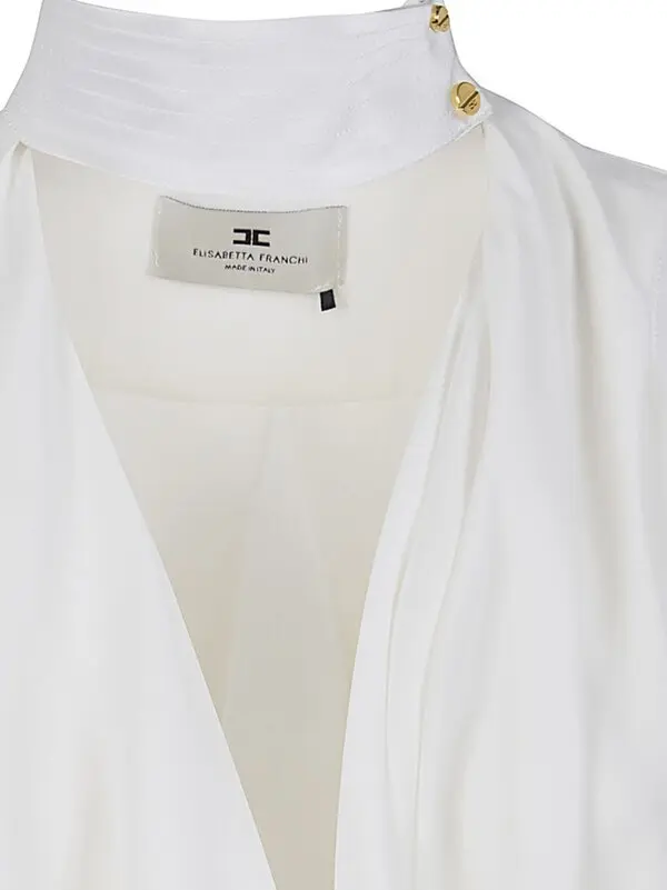 Elisabetta Franchi Sleeveless Shirt - White