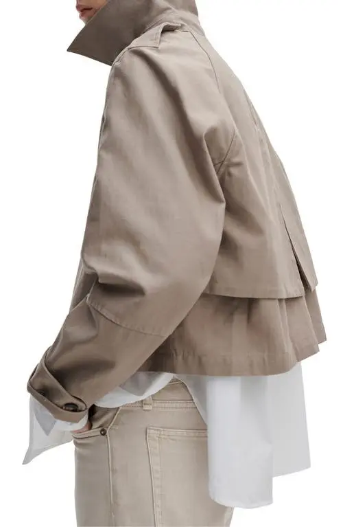 Rag & Bone Double-breasted Cropped Cotton Trench Coat
