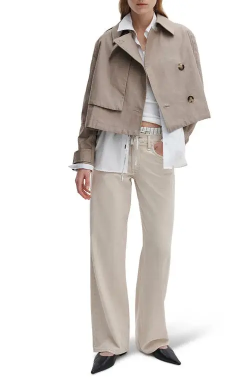 Rag & Bone Double-breasted Cropped Cotton Trench Coat