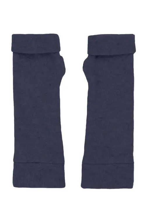 CELTIC & CO. Cashmere Fingerless Gloves - Navy
