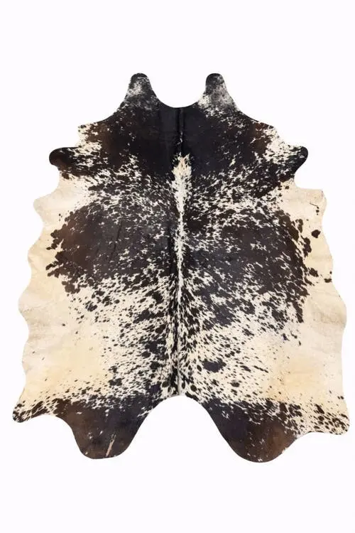 RHACAM Eco Hides Rh Rugs Heritage Cowhide Rug 9'0" × 7'5 - Black/brown/white