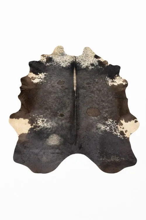 RHACAM Eco Hides Rh Rugs Heritage Cowhide Rug 7'3" × 6'4 - Black/brown/white