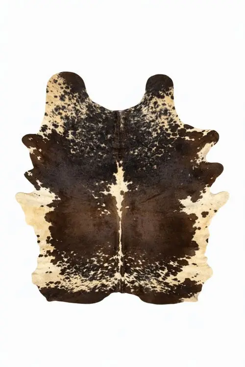RHACAM Eco Hides Rh Rugs Frances Cowhide Rug 8'7" × 6'8" - Brown Speckled
