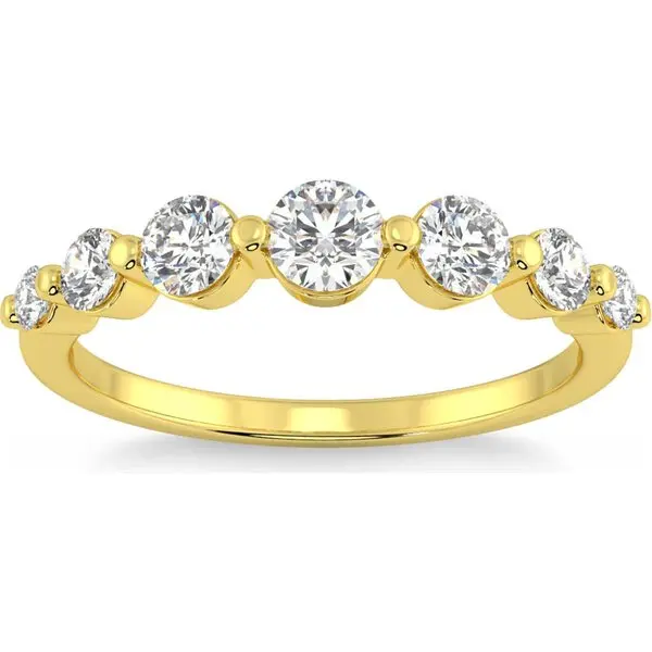 BLISS DIAMOND 3/4ct Graduated Lab Grown Diamond Anniversary Ring 14k Gold - 14k Yellow Gold